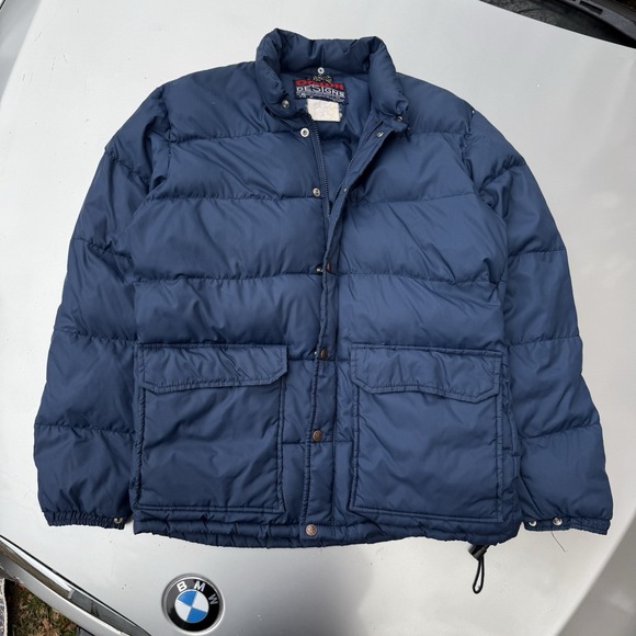 Kmart | Jackets & Coats | Vtg 7s Down Designs Kmart Navy Down Puffer ...